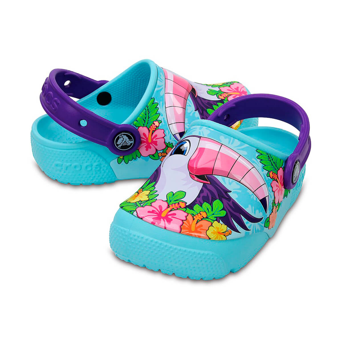 Crocs FUN LAB LIGHTS CLOG Açık Mavi Unisex Çocuk Sandalet 100350249 | Flo