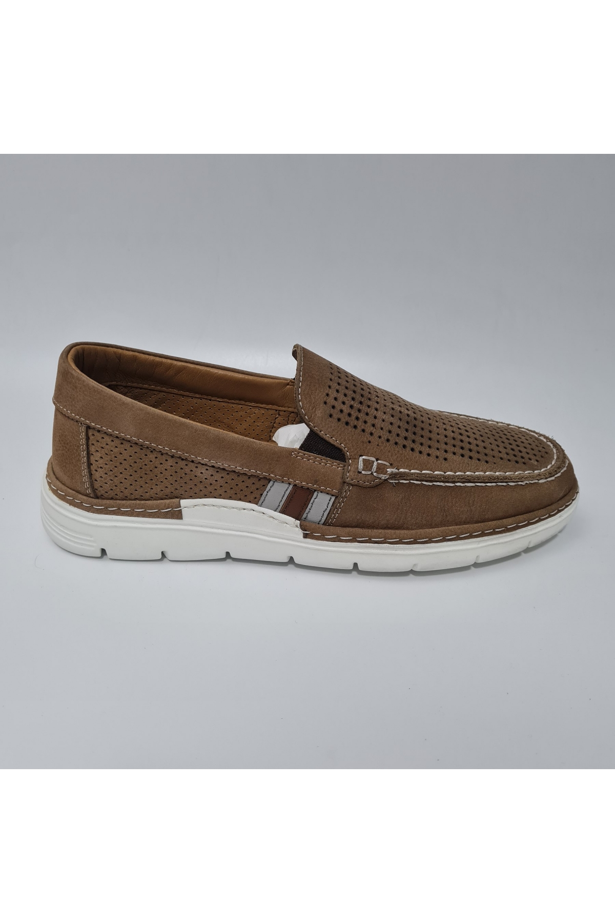 Komcero Dr.Jells Bağsız Lazer Delik Baskılı Hakiki Deri Casual-Loafer ...