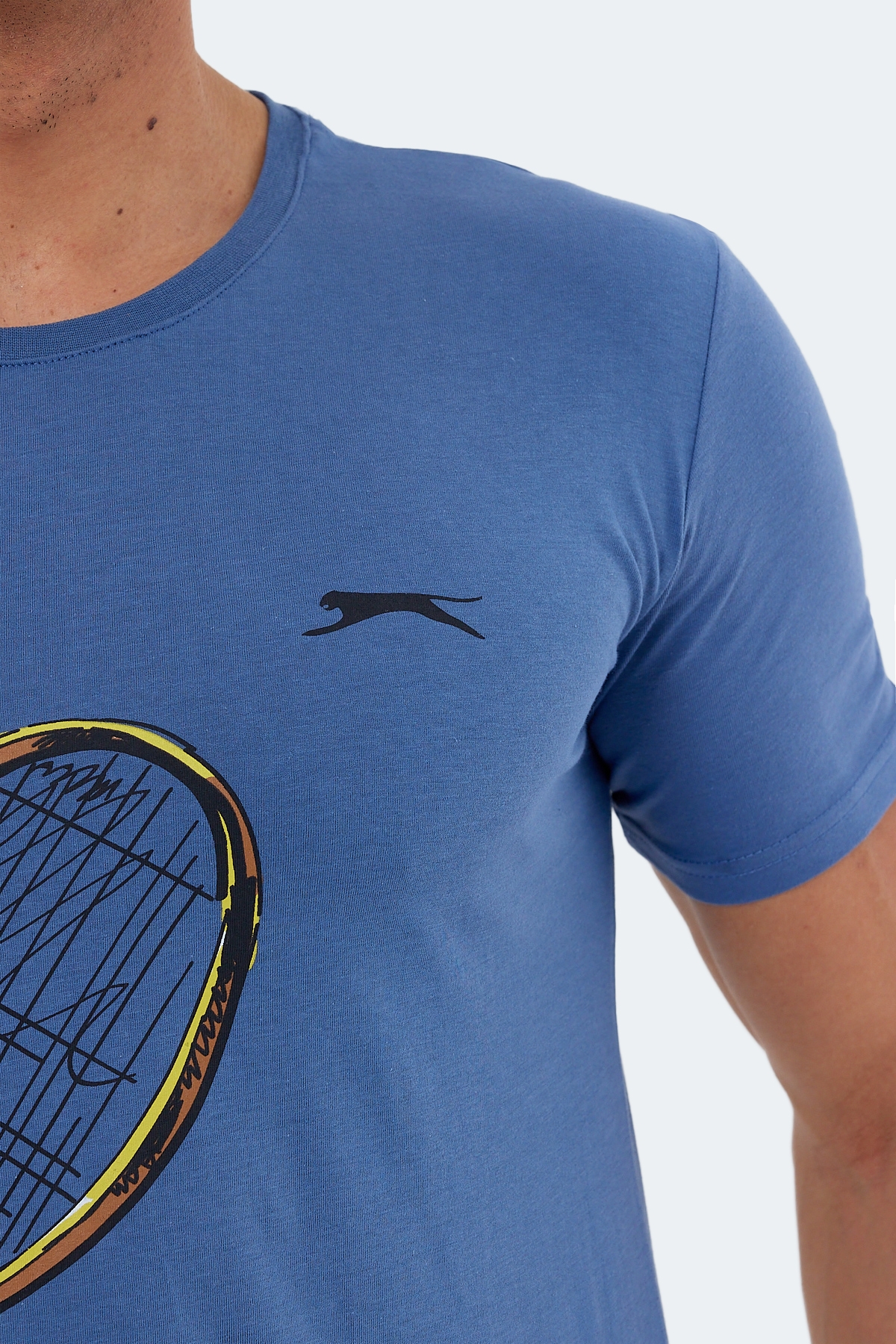Slazenger KATONS Erkek T-Shirt Indigo 200901762 | Flo