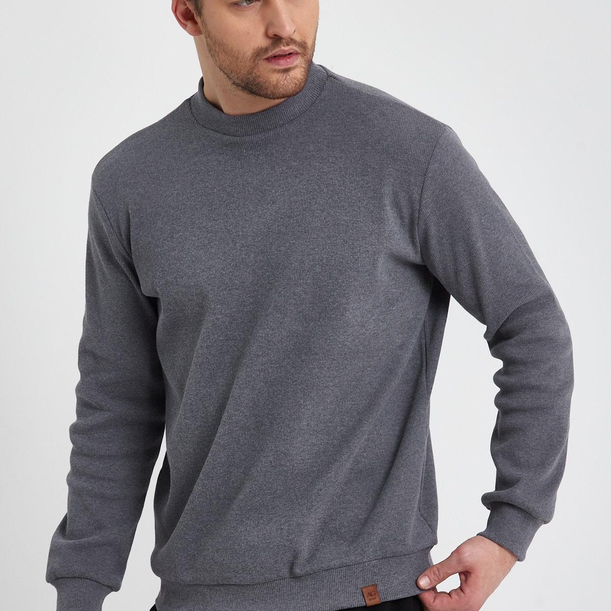 ALEXANDERGARDI KAŞKORSE KUMAŞ YARIM BOĞAZLI SWEATSHİRT (E22-761A ...