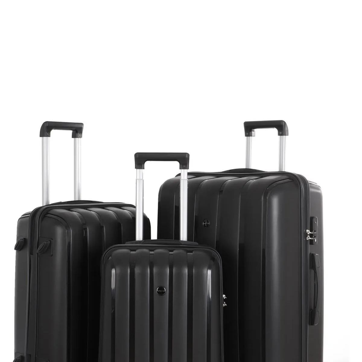 MÇS V305 üçlü set Polipropilen tekerlekli valiz Bavul Seyahat Tatil ...