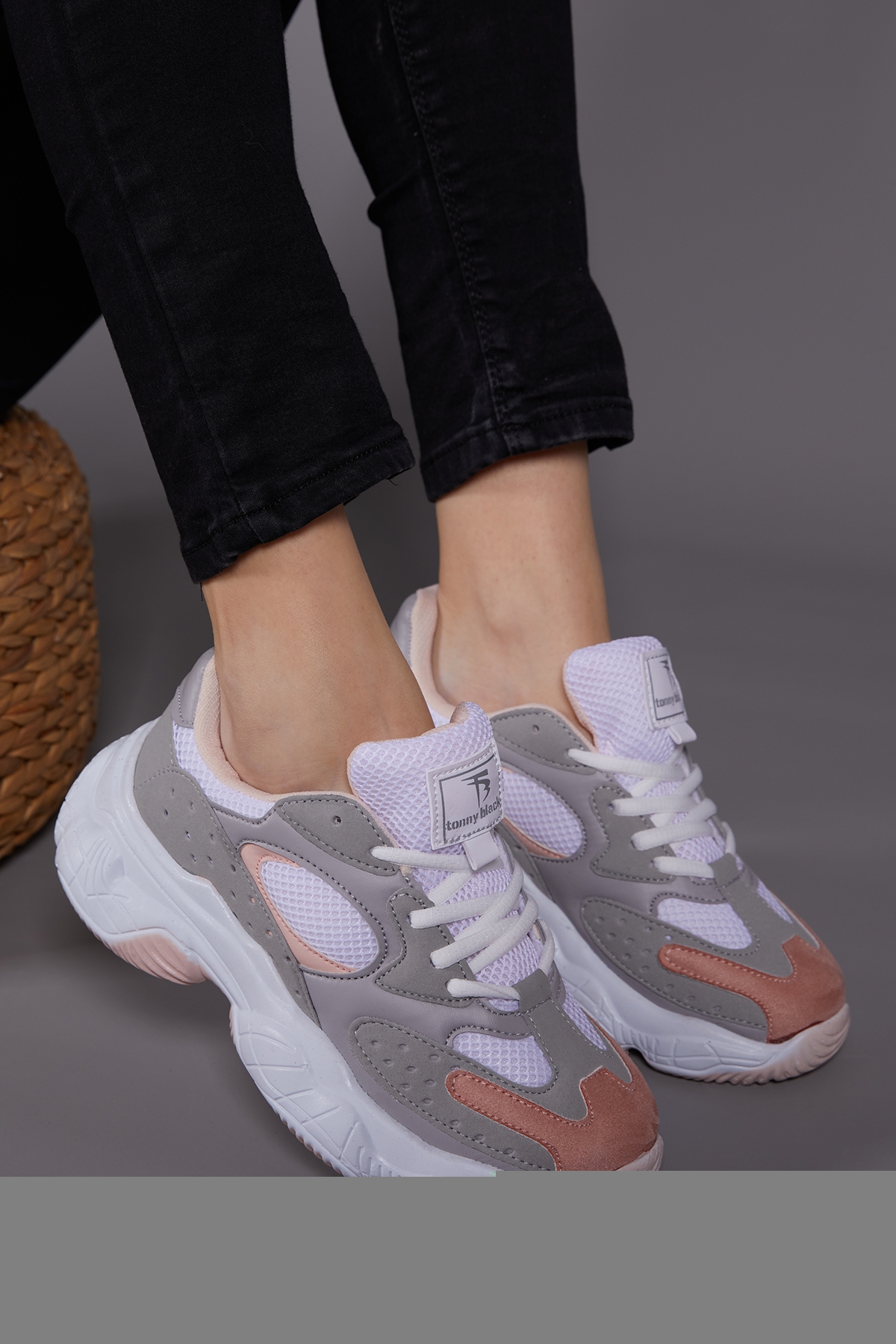 Tonny Black Kadın Buz Pudra Spor Ayakkabı Tb284 200980410 | Flo