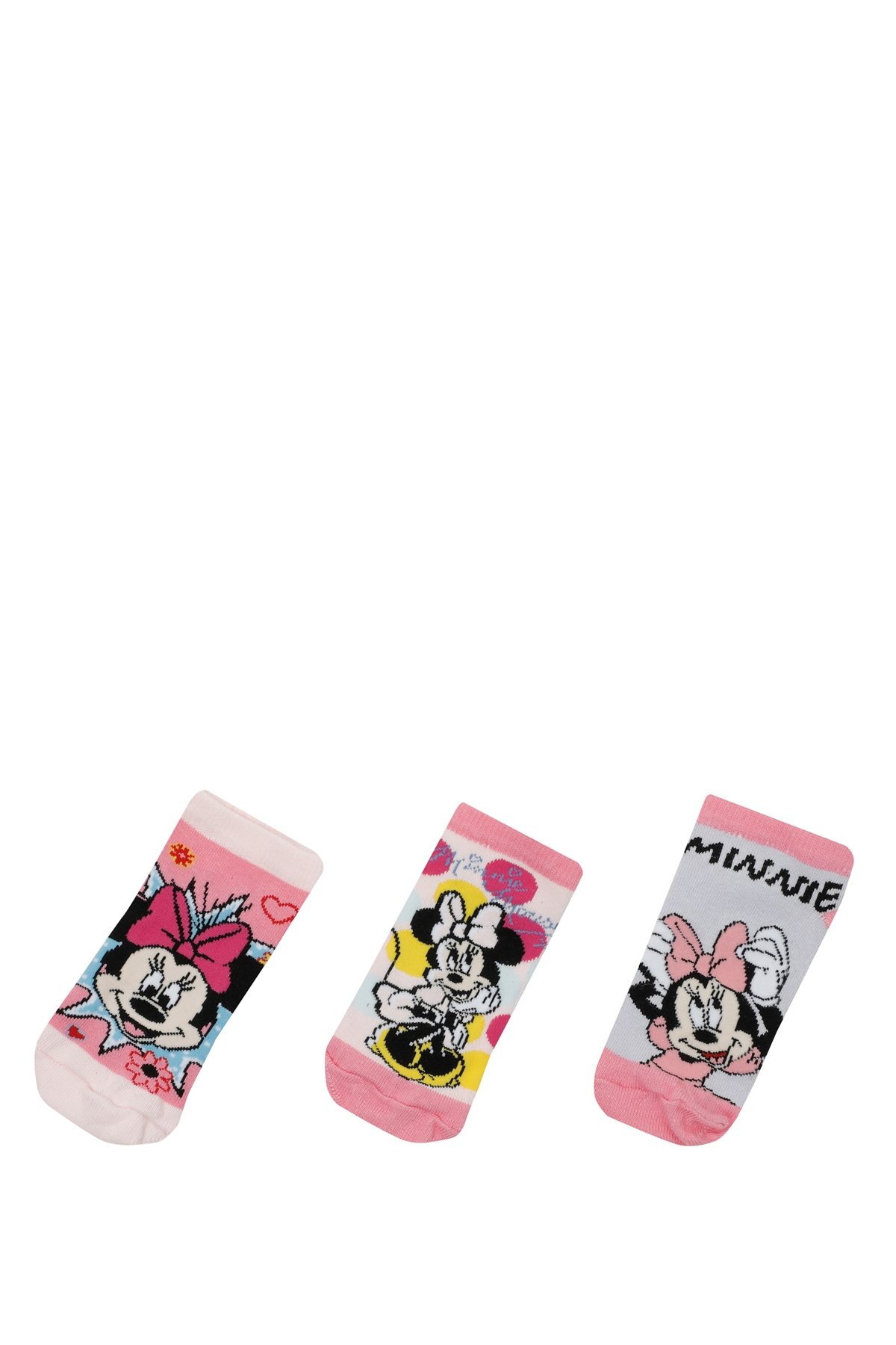 Minnie Mouse MINNIE 3 LU PTK- G 3PR PEMBE MULTI Kız Çocuk Çorap ...