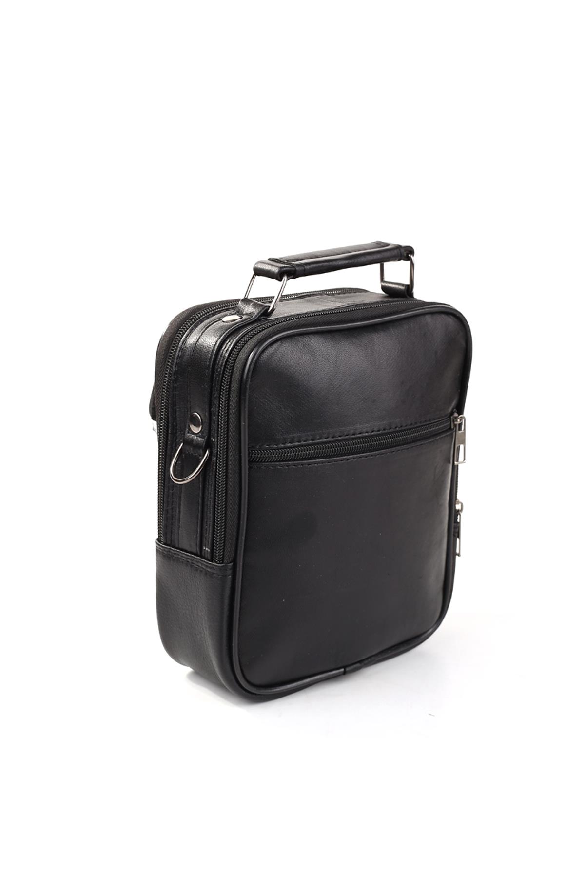 Papuç Sepeti 11445 Erkek Hakiki Deri Orta Boy El ve Omuz Çantası ...