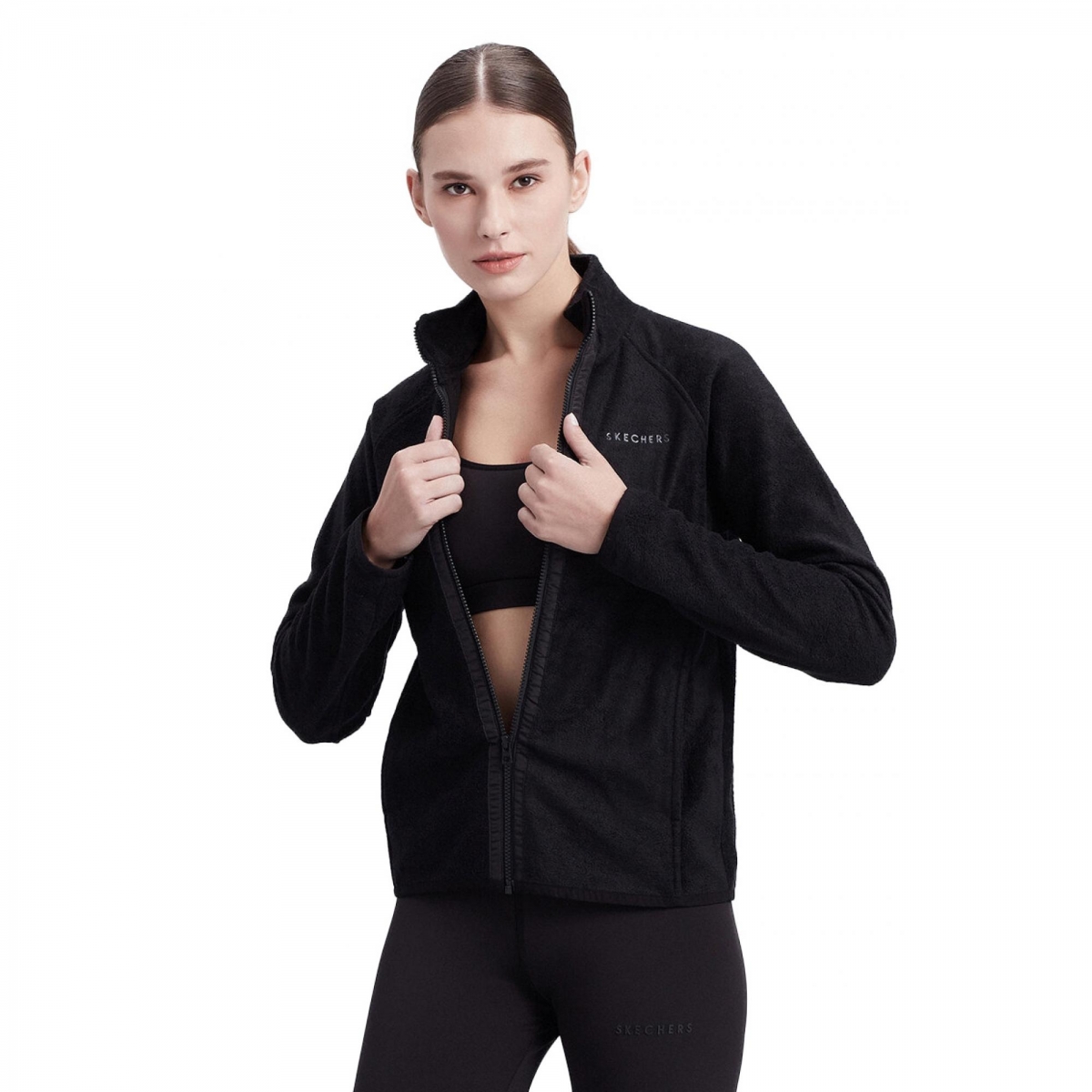 S212935 W Turtle Neck Full Zip Polar Siyah Kadın Outdoor Fiyatları | Flo