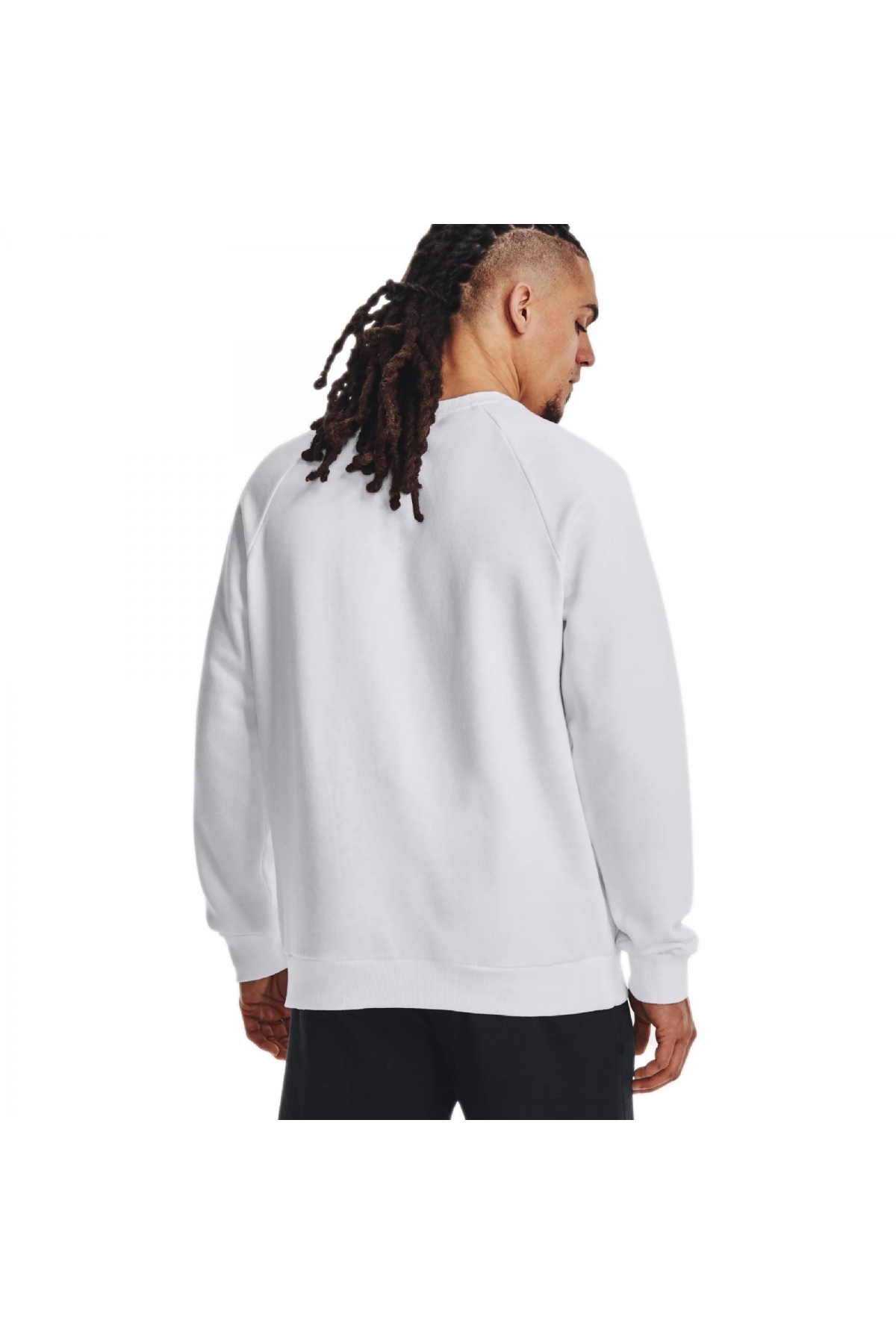 1379755 Ua Rival Fleece Crew Beyaz Erkek Sweatshirt Fiyatları | Flo