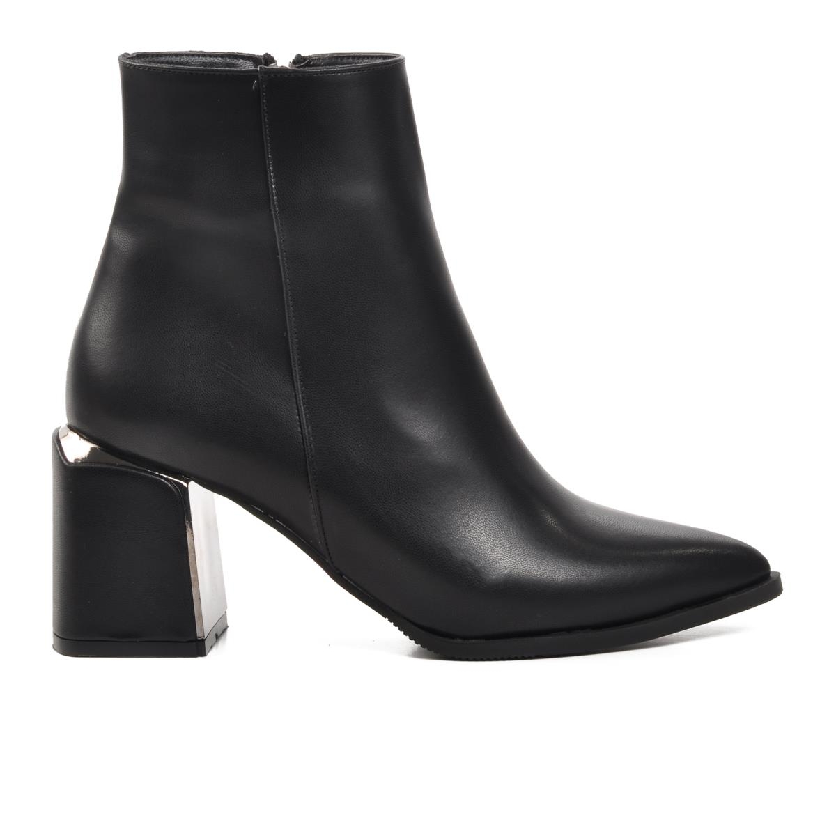 248025 Siyah İçi Kürklü Kadın Topuklu Bot Fiyatları | Flo