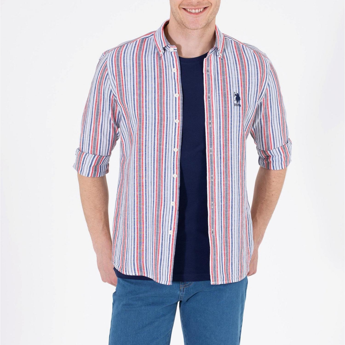 U.S. Polo Assn. Us Polo Assn G081Sz004-1575199 Erkek Dokuma Gömlek ...