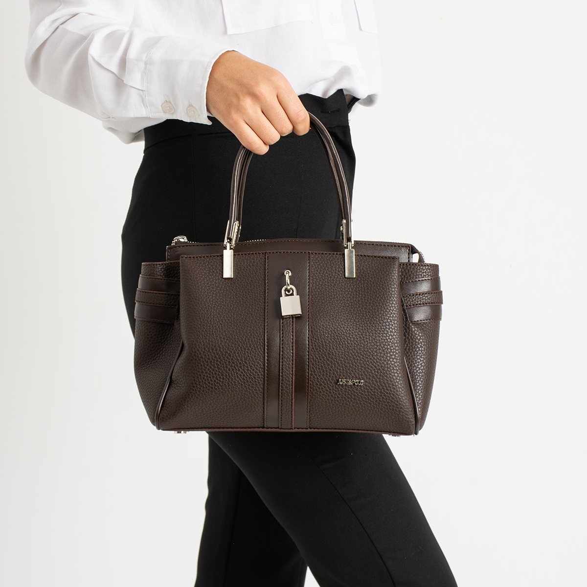 Just Polo Yeni Sezon Kilit Detaylı 4 Bölmeli El ve Omuz Çantası 27x20cm ...