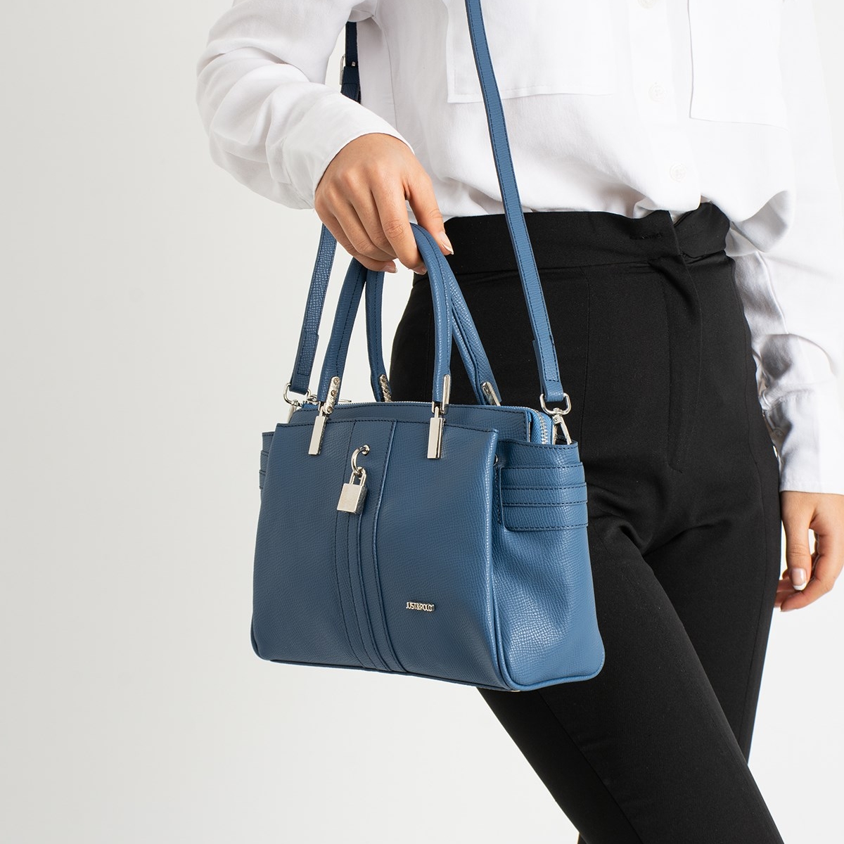Just Polo Yeni Sezon Kilit Detaylı 4 Bölmeli El ve Omuz Çantası 27x20cm ...