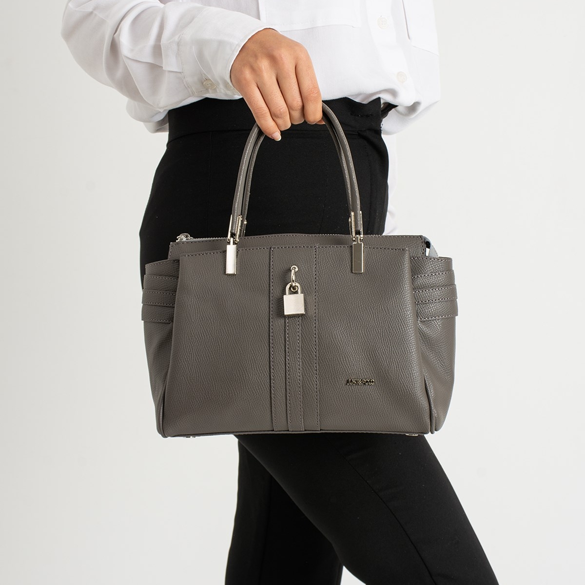 Just Polo Yeni Sezon Kilit Detaylı 4 Bölmeli El ve Omuz Çantası 27x20cm ...