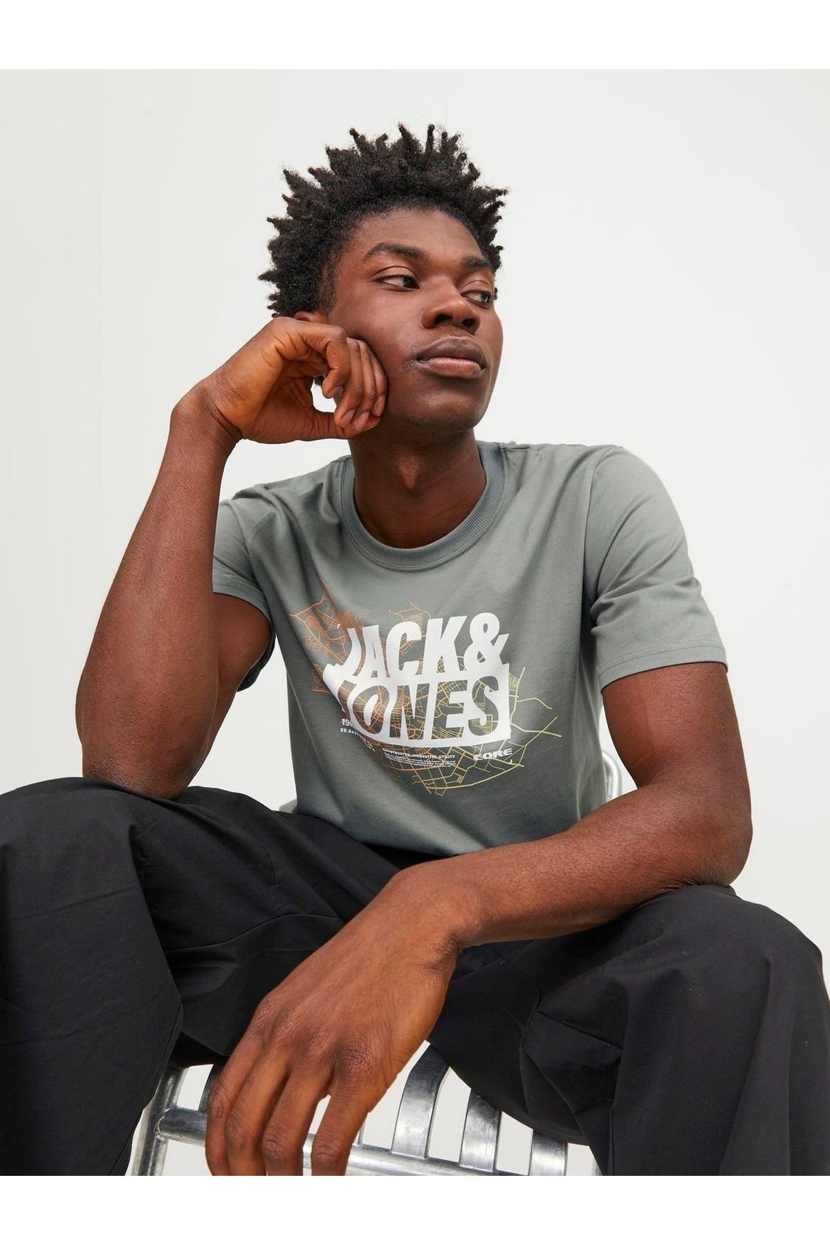 Jack & Jones Jack&Jones O Yaka Rahat Kesim Yeşil Erkek T-Shirt 12255604 ...