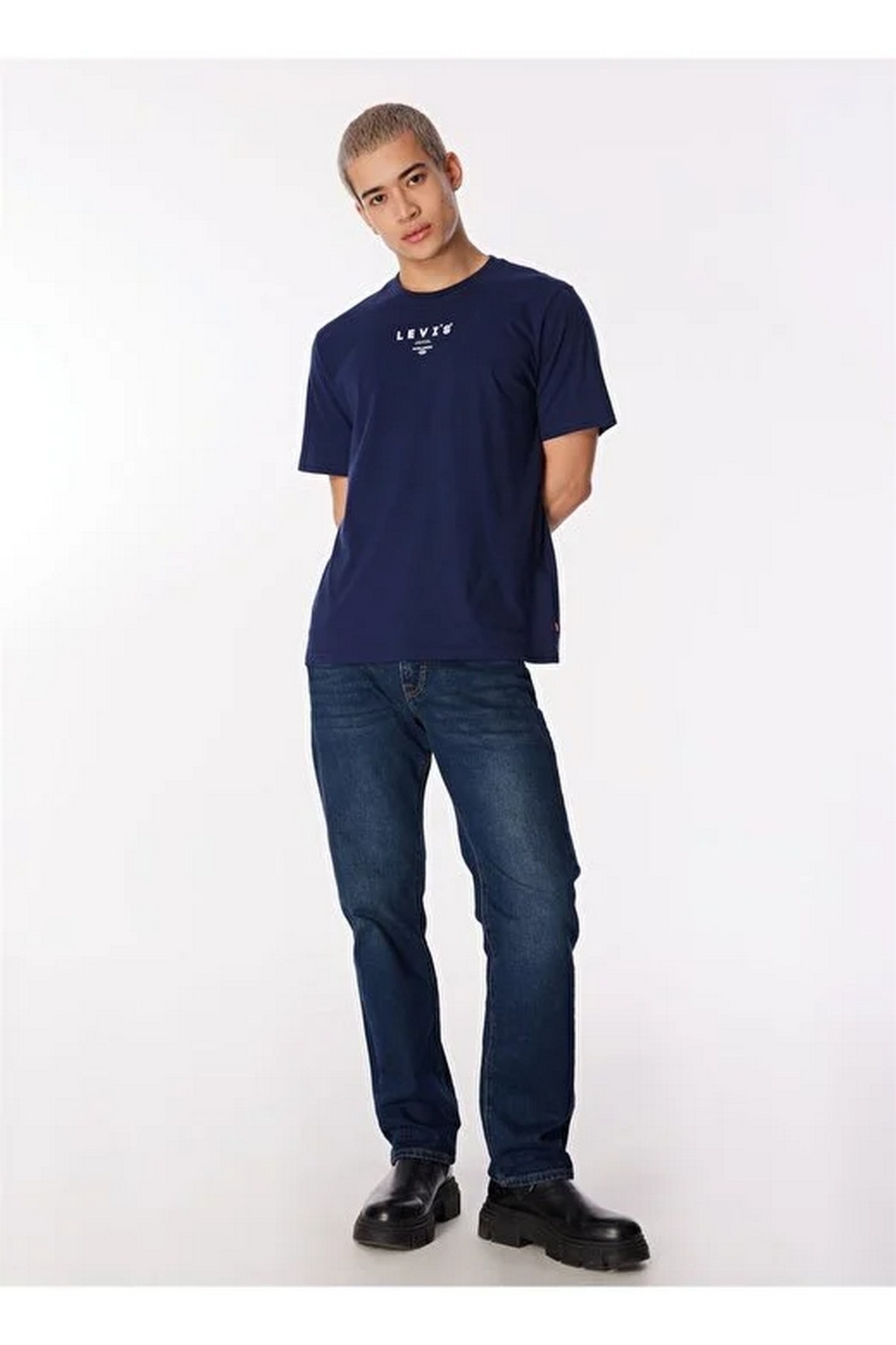 Levi's Levis Yuvarlak Yaka Relaxed Fit Kısa Kollu Mavi Erkek T-Shirt ...