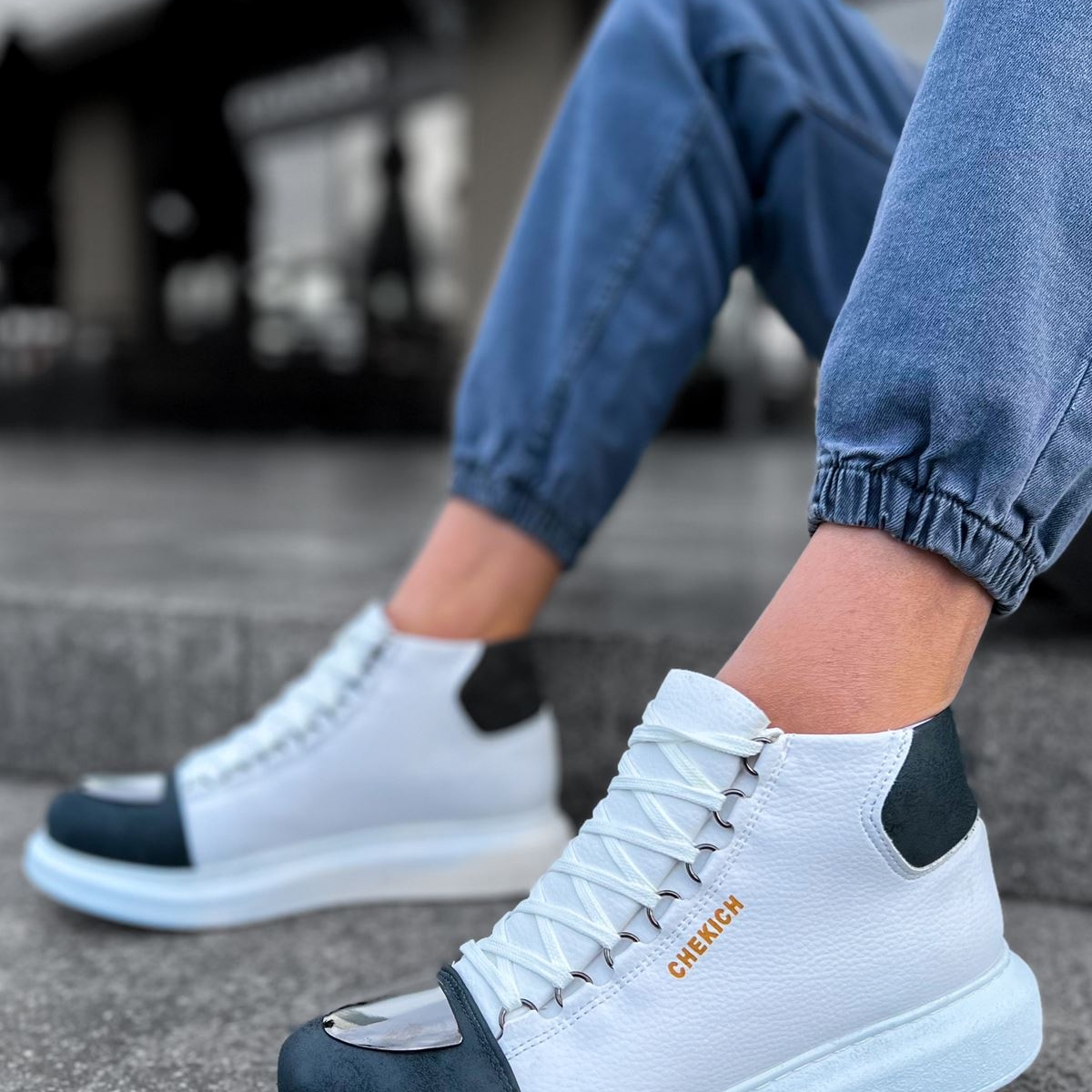 Chekich CH267 GBT Roma Mirror Erkek Bot BEYAZ/ANTRASIT 201175042 | Flo