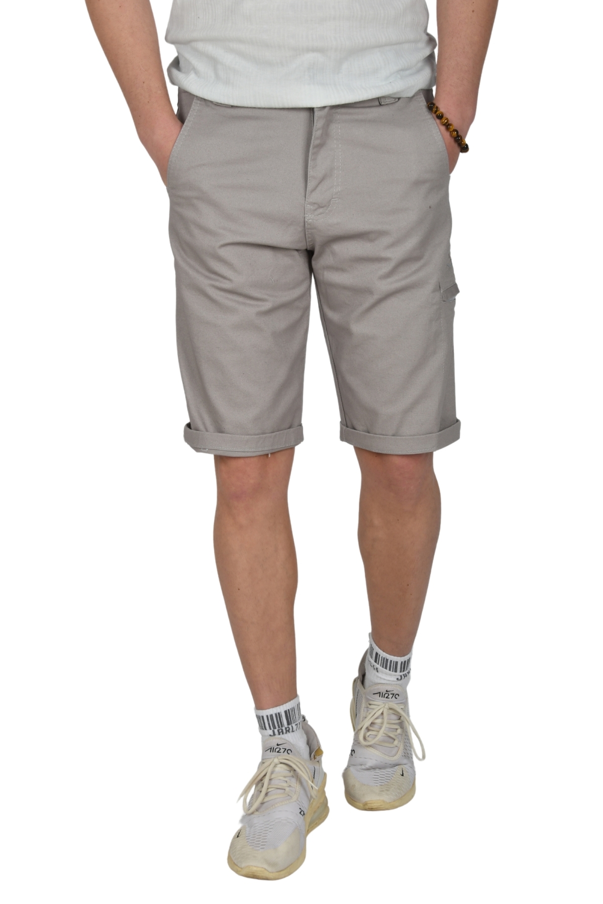 Deep Sea DeepSEA Erkek Taş Yeni Sezon Yan Cep Fermuarlı Slim Fit Kargo ...