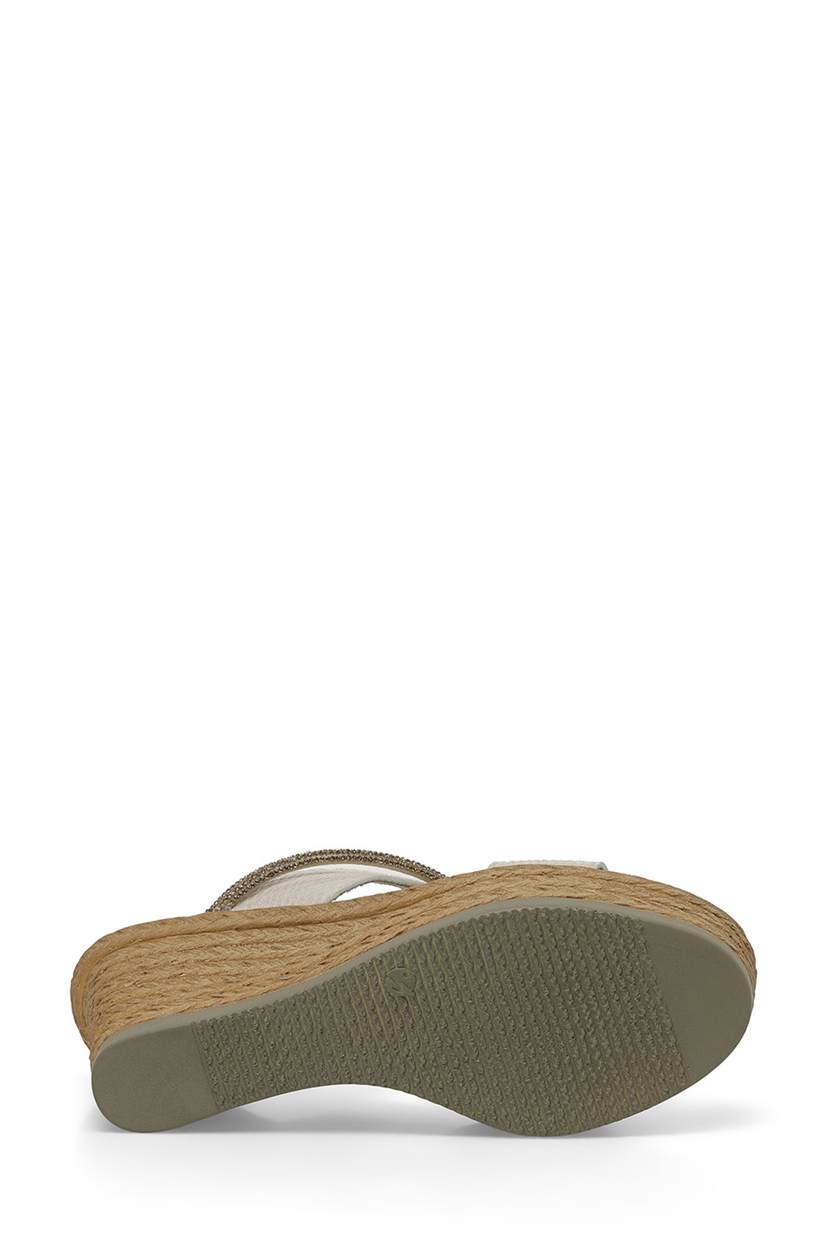 323203.Z 4FX Bej Kadın Dolgu Topuk Terlik Fiyatları | Flo