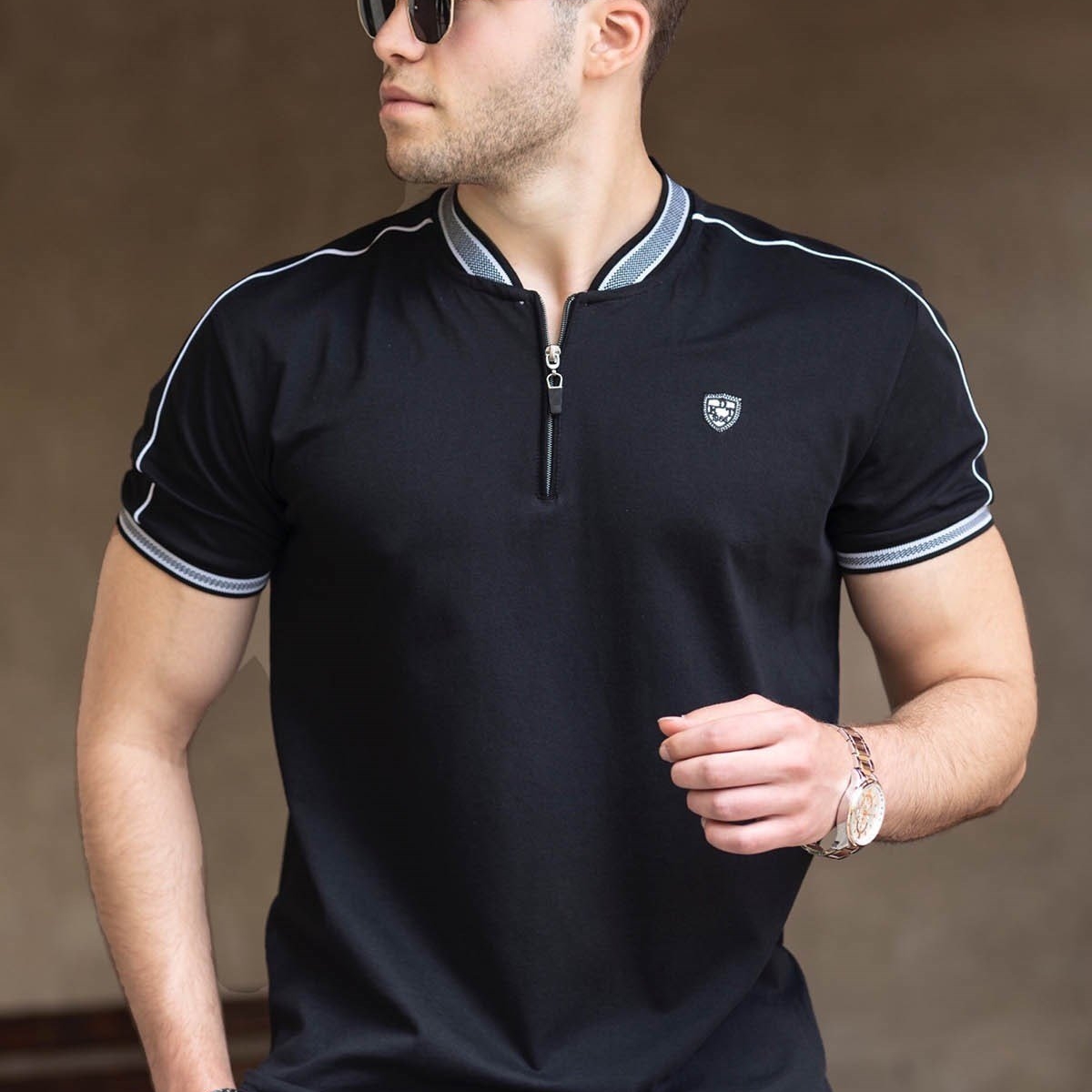 Siyah Polo Yaka Erkek Tişört 9281 Fiyatları | Flo