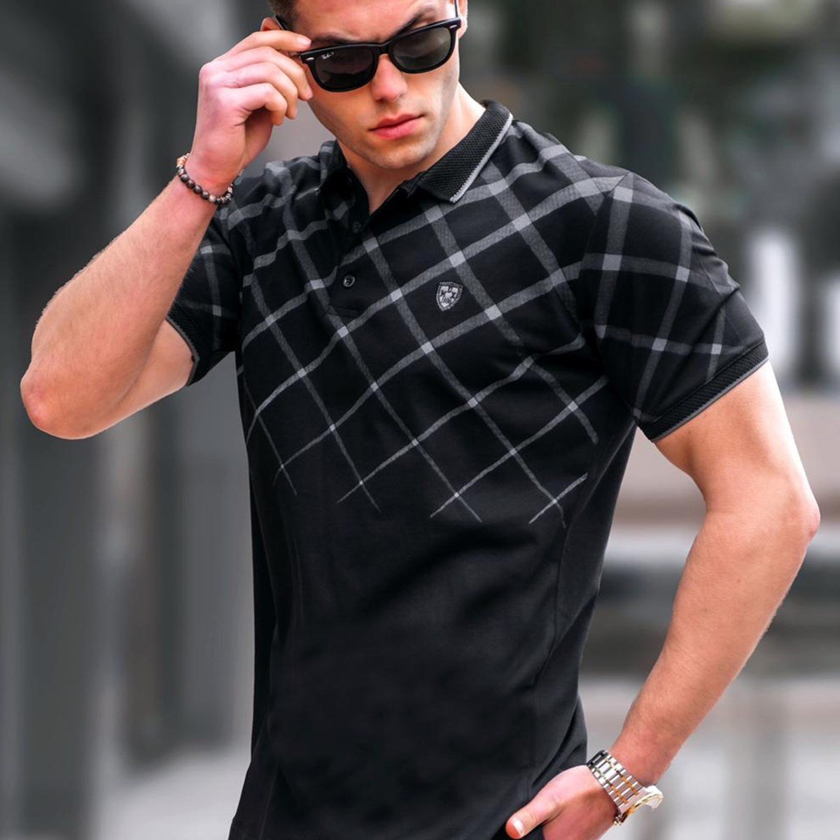 Siyah Düğmeli Erkek Polo Yaka Tişört 5867 Fiyatları | Flo