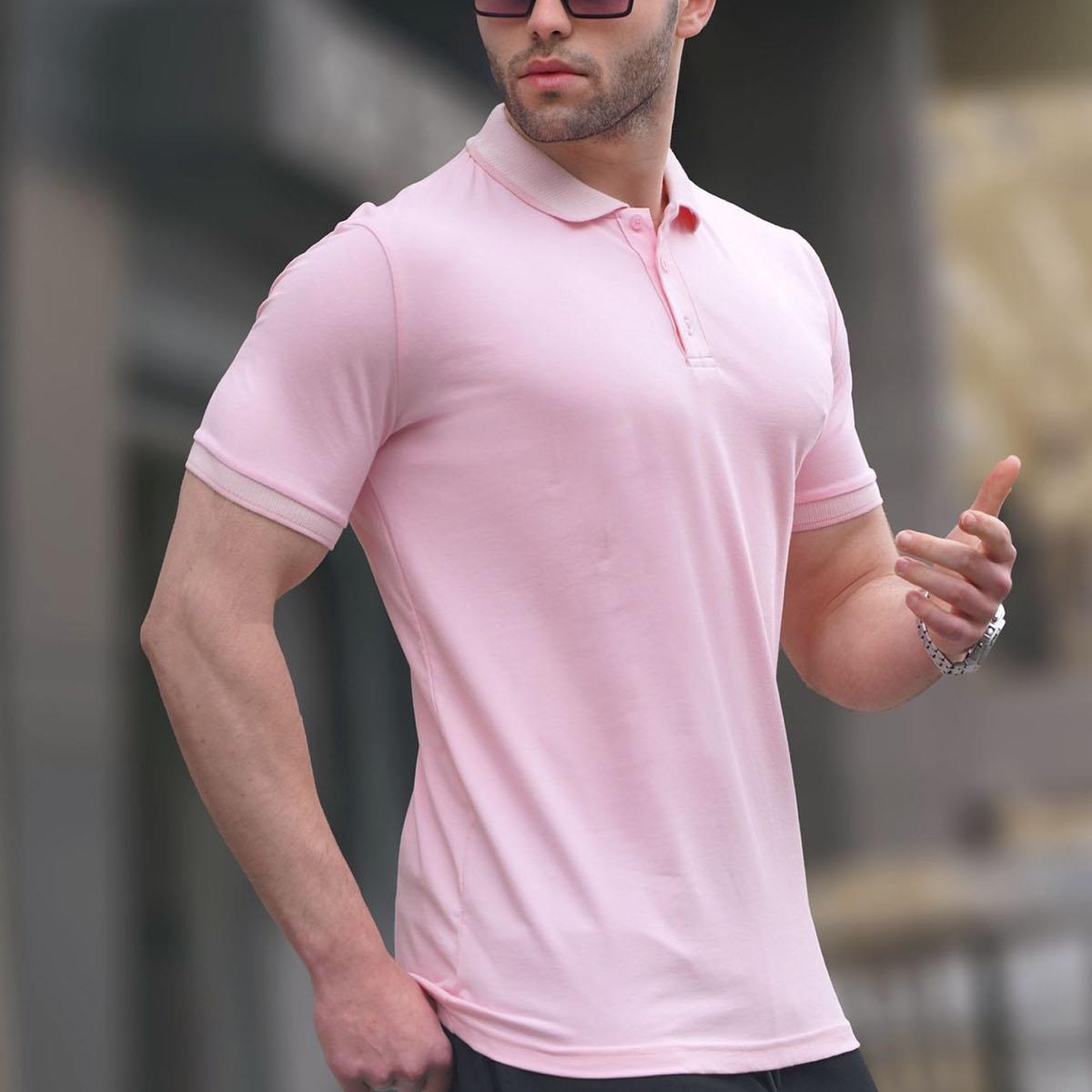 Pembe Regular Fit Erkek Polo Yaka Tişört 6105 Fiyatları | Flo