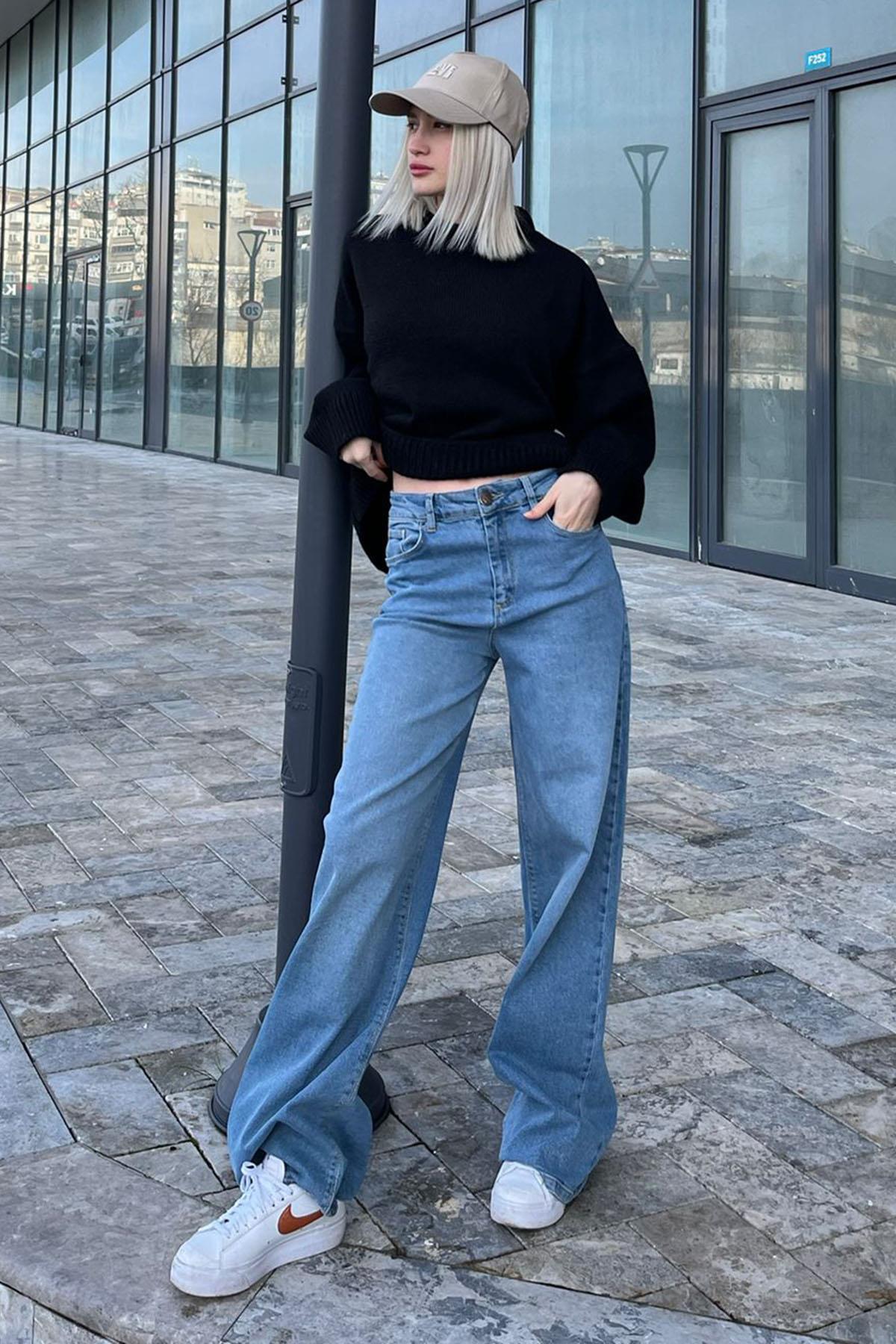 Mavi Straight Wide Kadın Jean MG2000 Fiyatları | Flo