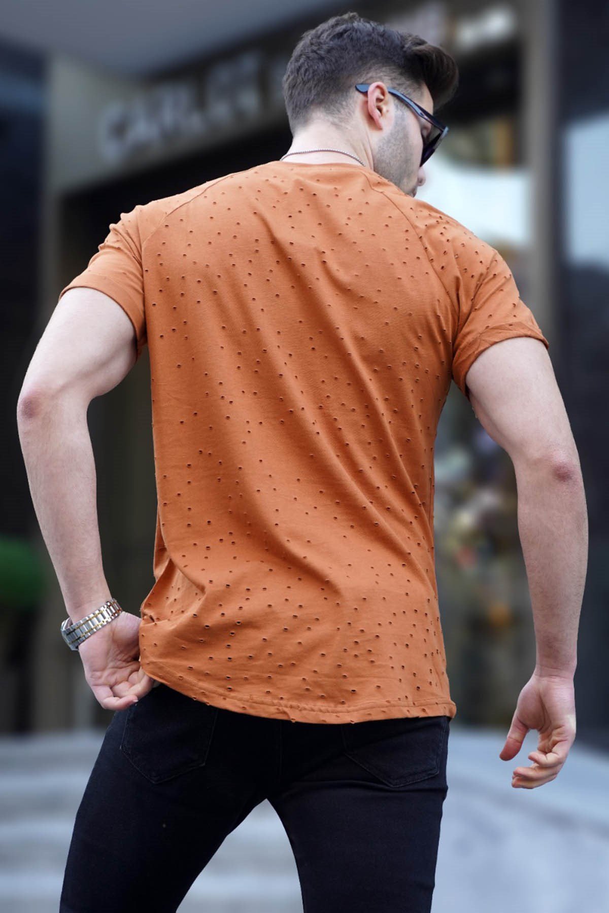 Yırtık Detaylı Camel Tişört T4002 Fiyatları | Flo