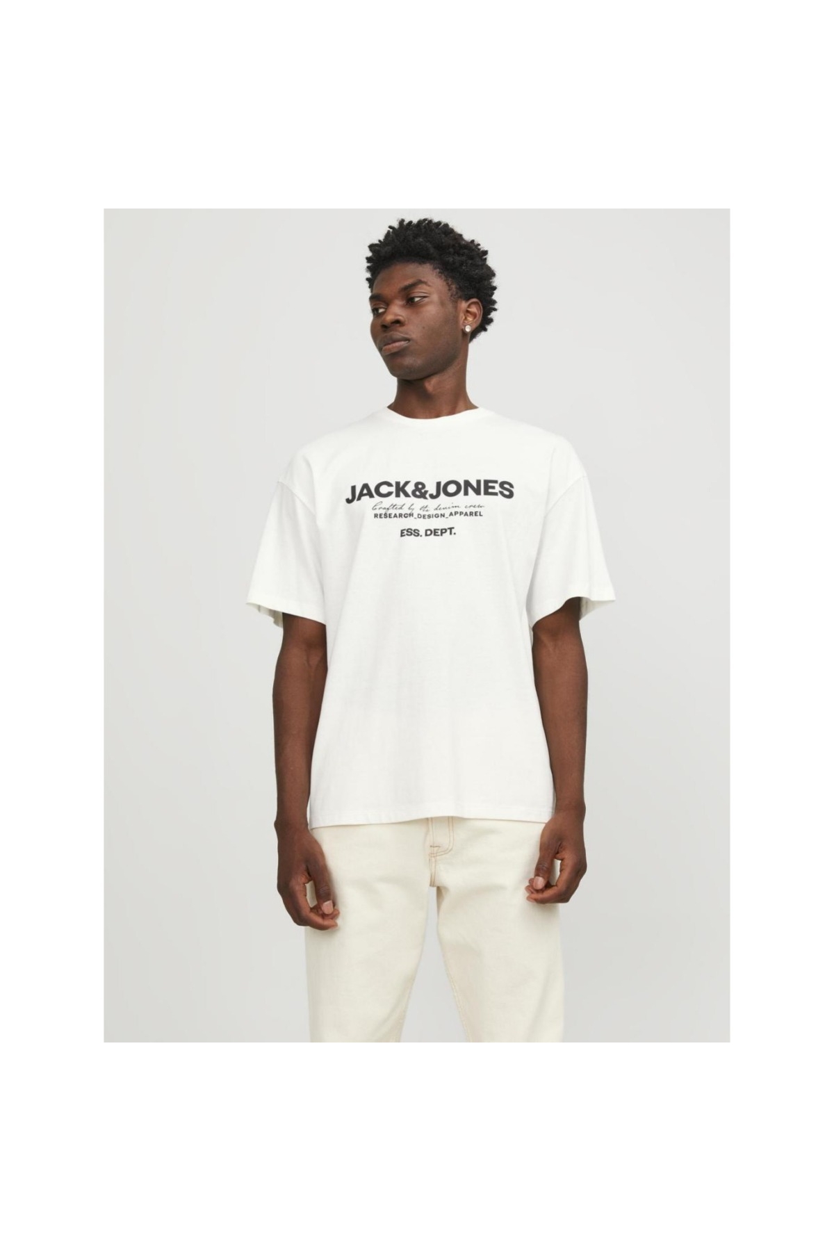 Jack&Jones Gale Erkek Beyaz Bisiklet Yaka Tişört Fiyatları | Flo
