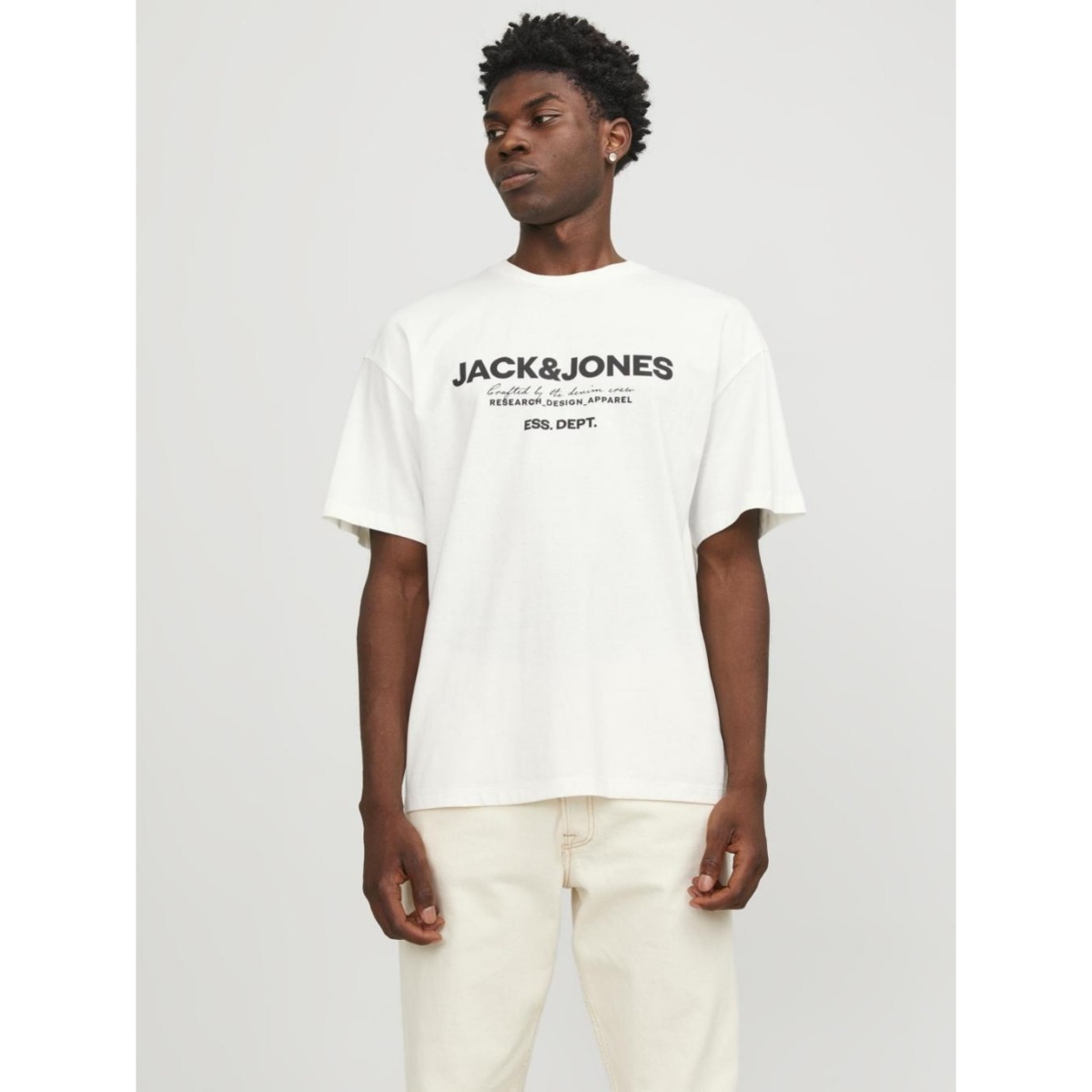Jack&Jones Gale Erkek Beyaz Bisiklet Yaka Tişört Fiyatları | Flo