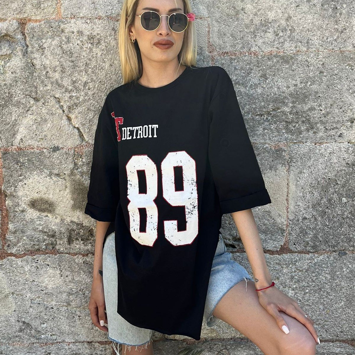 Mad Girls Siyah Baskılı Tişört MG990 Fiyatları | Flo