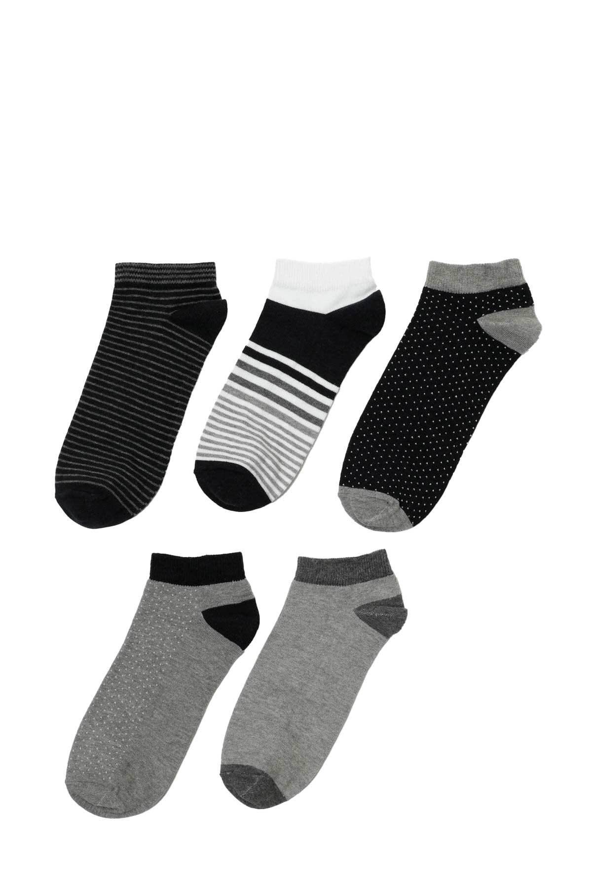 FULL 5LI PTK-M 4PR GRI MULTI Erkek 5'li Patik Çorap Fiyatları | Flo