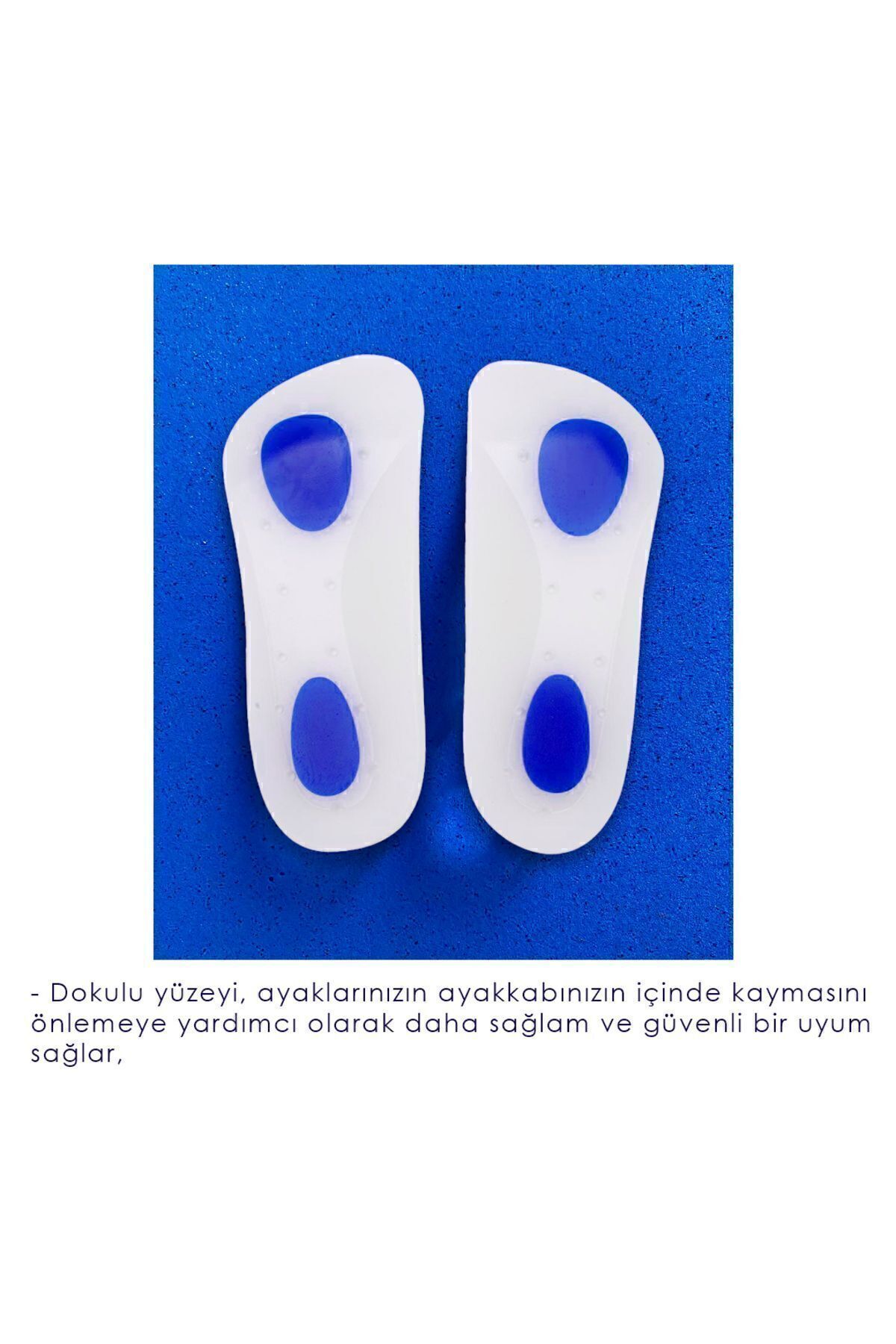 Jel Topuk Destekli Silikon Yumuşak Ayakkabı Tabanlığı, Ark Destekli 3/4 ...