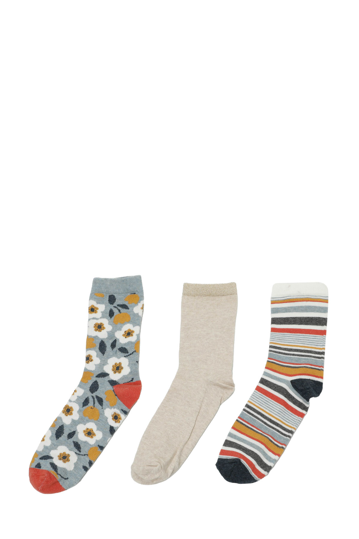 INDIGO 3 LU SKT-W 4PR Mavi Kadın Soket Çorap Fiyatları | Flo