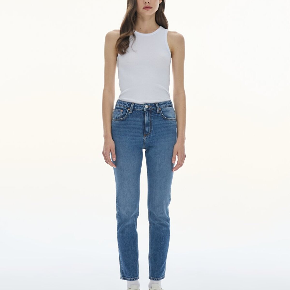 Ronna X Yüksek Bel Dar Paça Slim Jean Pantolon Fiyatları | Flo