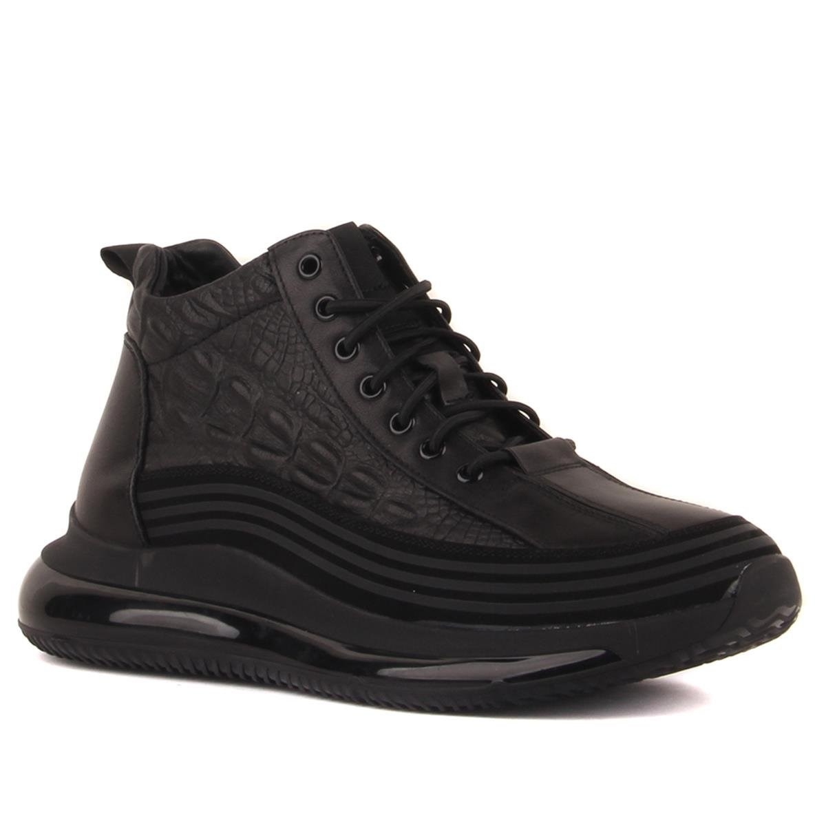 Lastik Bağlı Croco Deri Model Air Köpük Taban Erkek Bot E053 Fiyatları | Flo