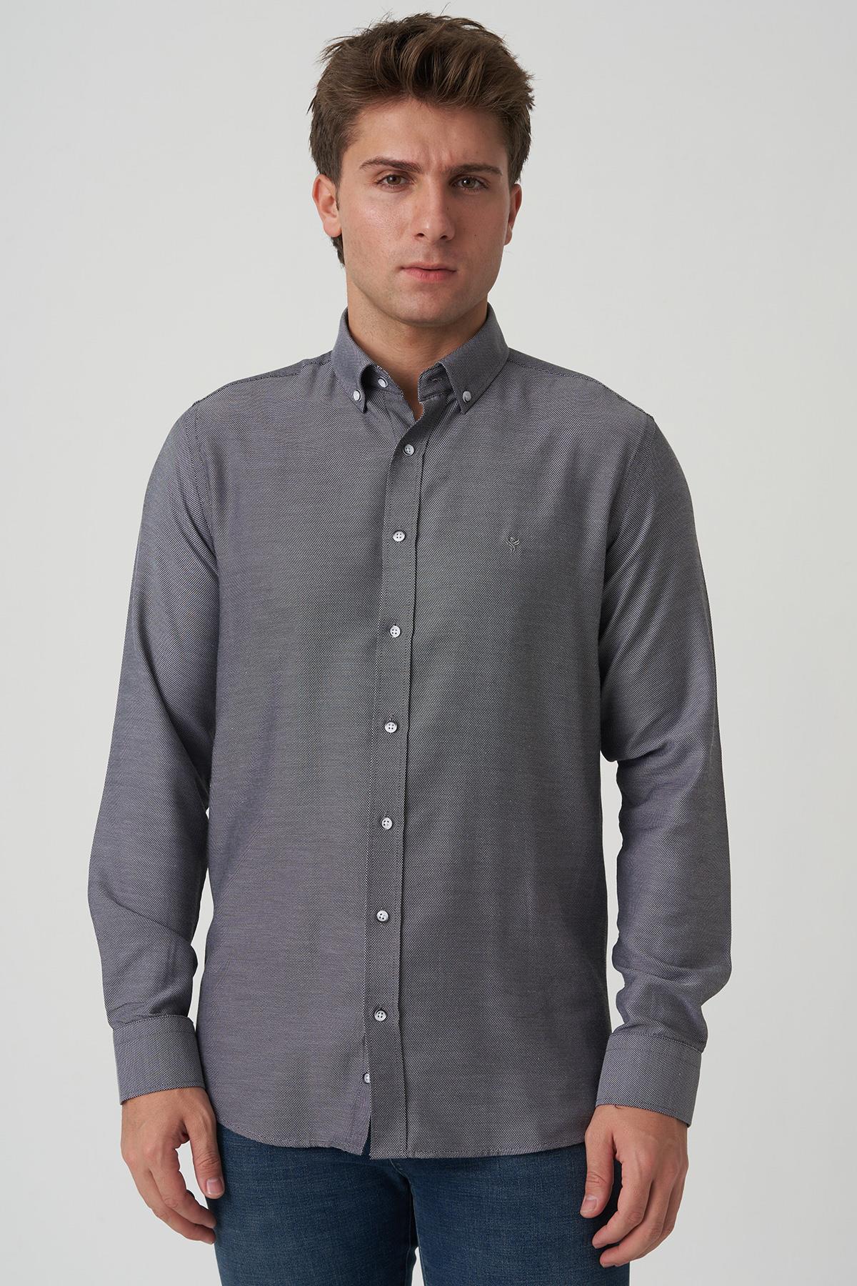 Agualva-Cacém G2502 Slim Fit Gömlek Desenli Fiyatları | Flo