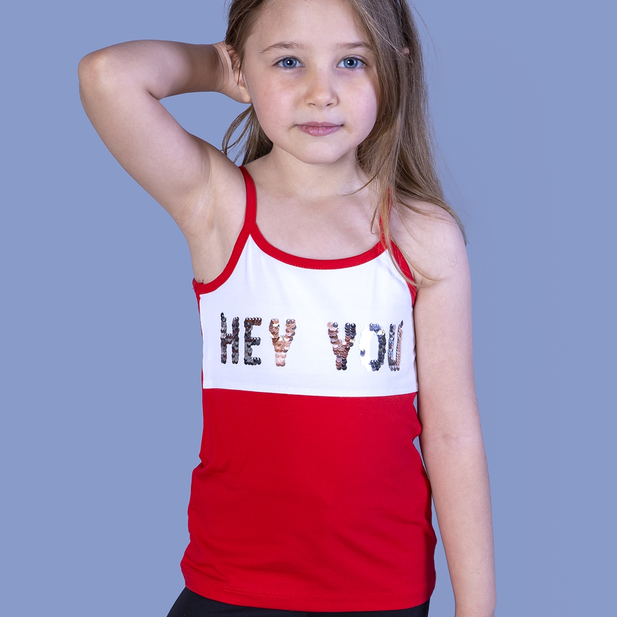 Toontoy Kız Çocuk Çevirmeli Pullu Hey You Baskılı Atlet Fiyatları | Flo