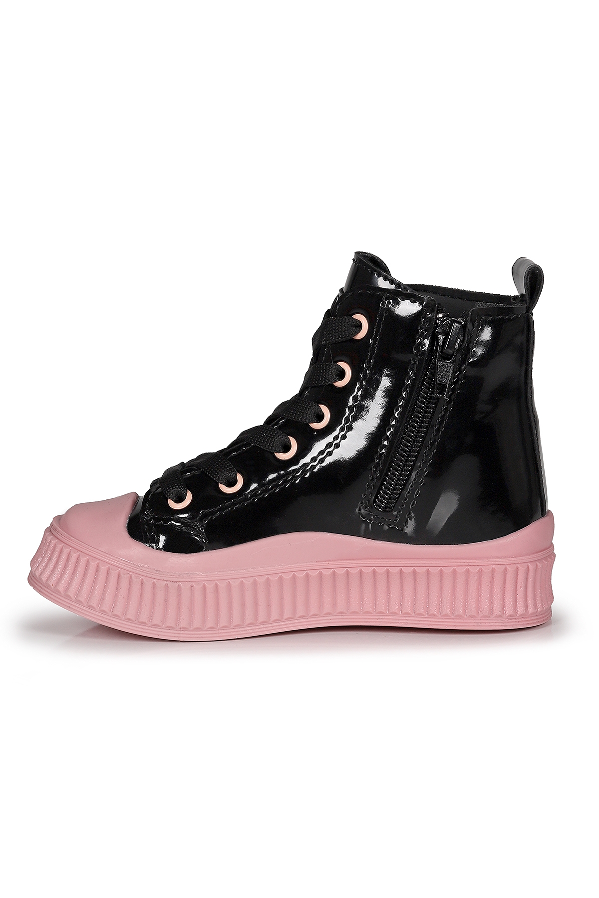 Wasp Fermuarlı Günlük Kız Bebek Bot Ayakkabı Siyah - Pudra Fiyatları | Flo