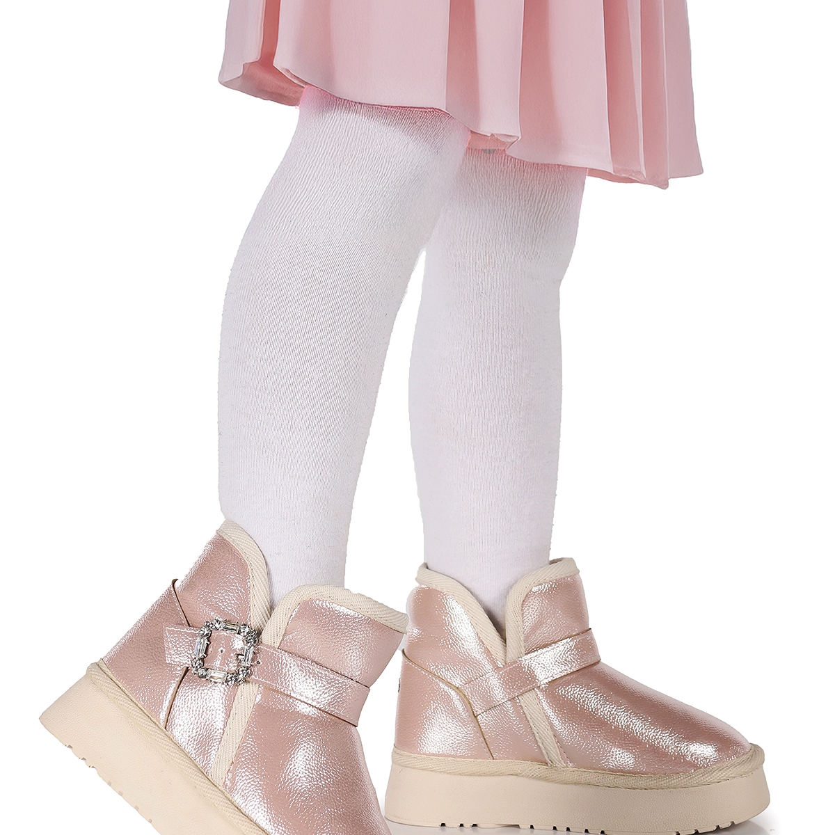 Rokca Cilt Kemerli Kız Çocuk Bot Ayakkabı Pudra Fiyatları | Flo