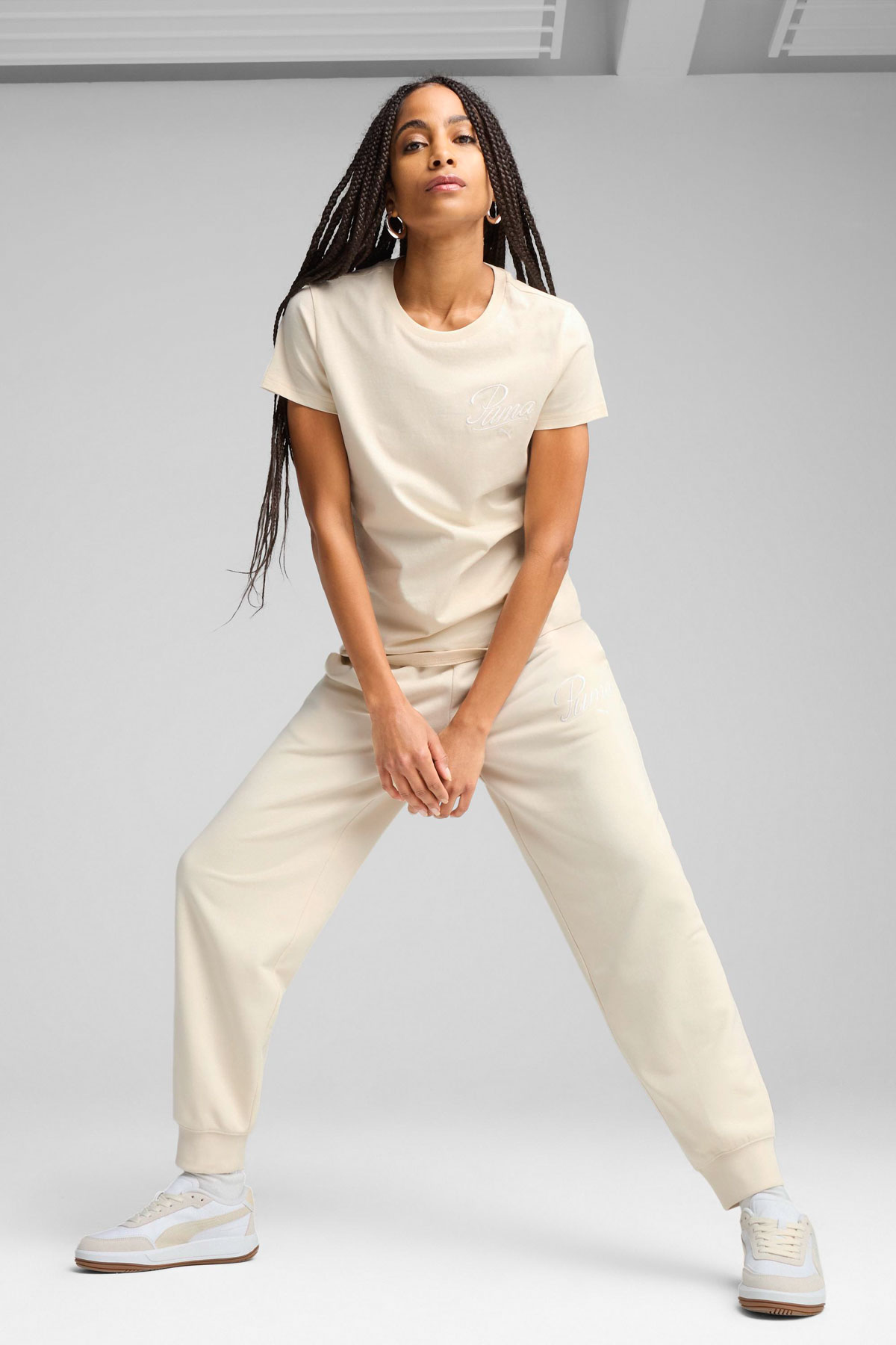 ESS SCRIPT Tee Krem Kadın Kısa Kol T-Shirt Fiyatları | IN Street