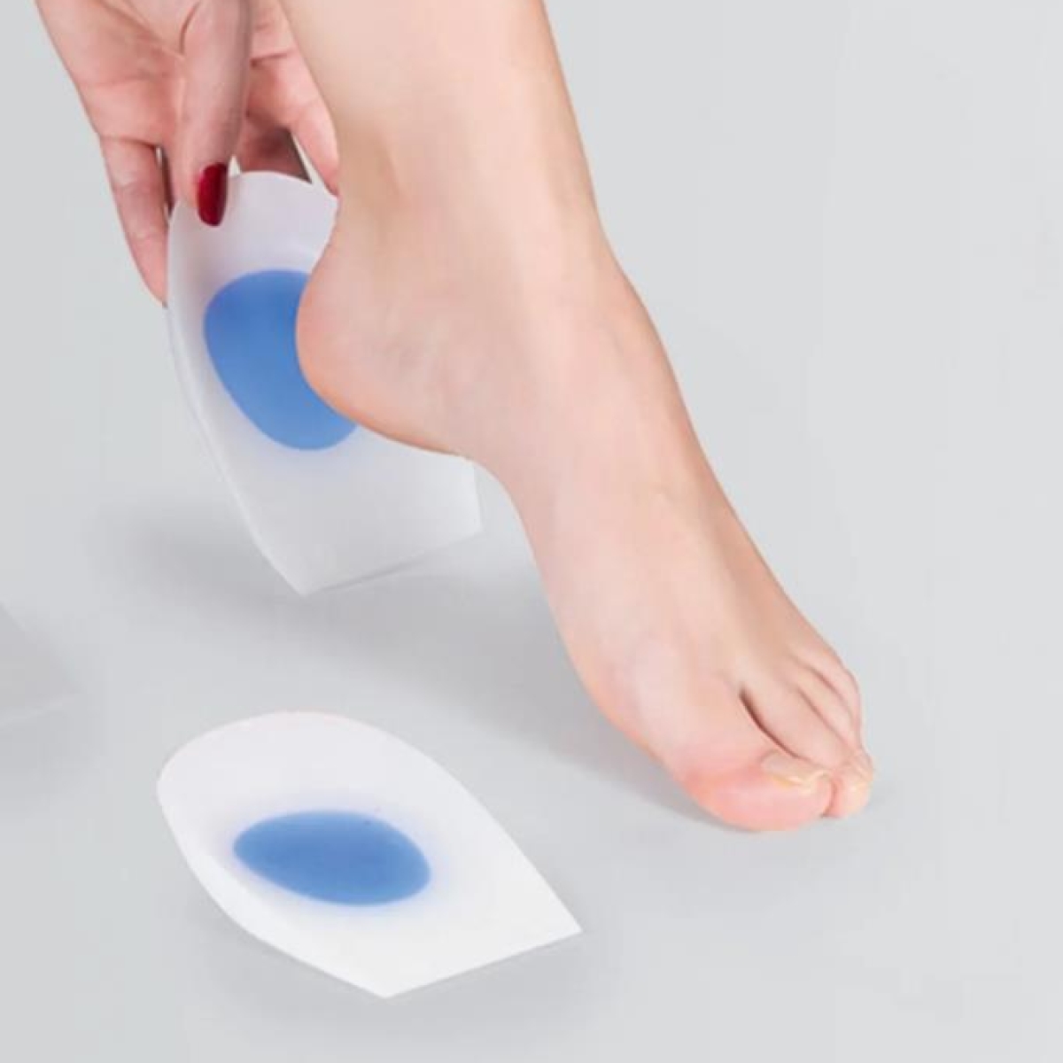 Kadın Silikon Tabanlık Ortopedik Ayakkabı Topukluk Jel Yastık Topuk ...