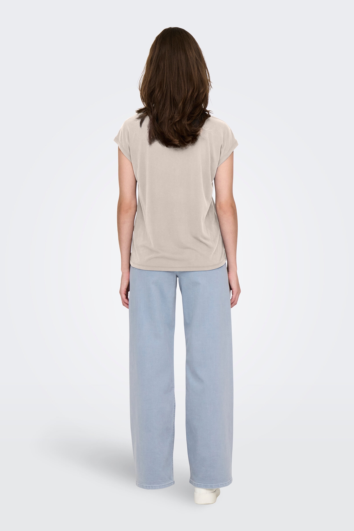 Kadın Onlhannah V Yaka Kısa Kollu T-Shirt 15326642 Taş Fiyatları | Flo