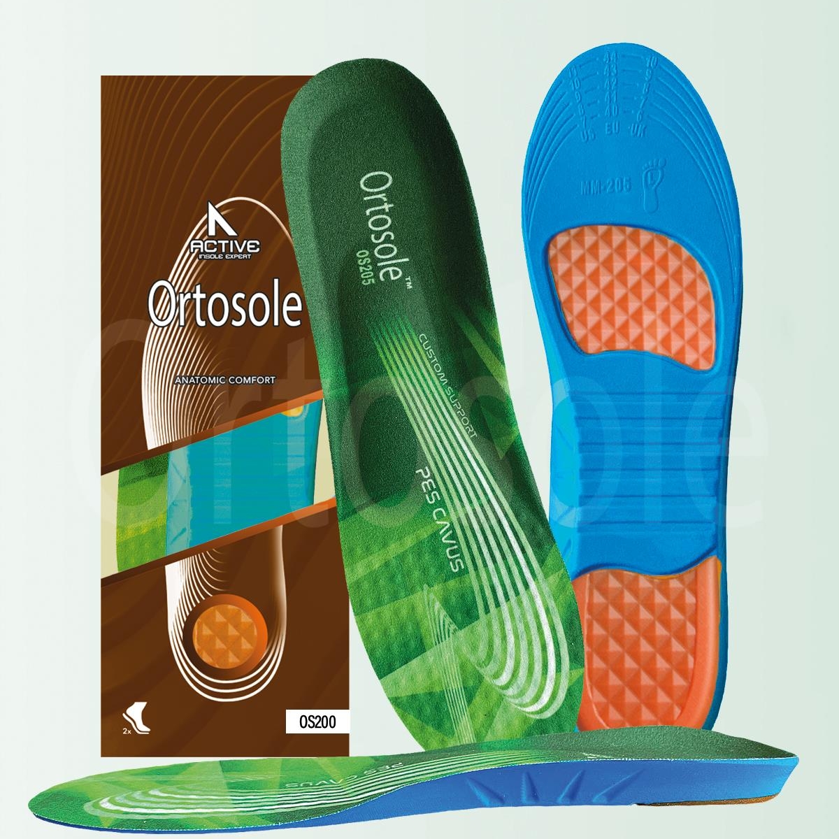 OS205 | Çukur Taban için Ortopedik, Ark ve Jel Destekli, Darbe Emici ...