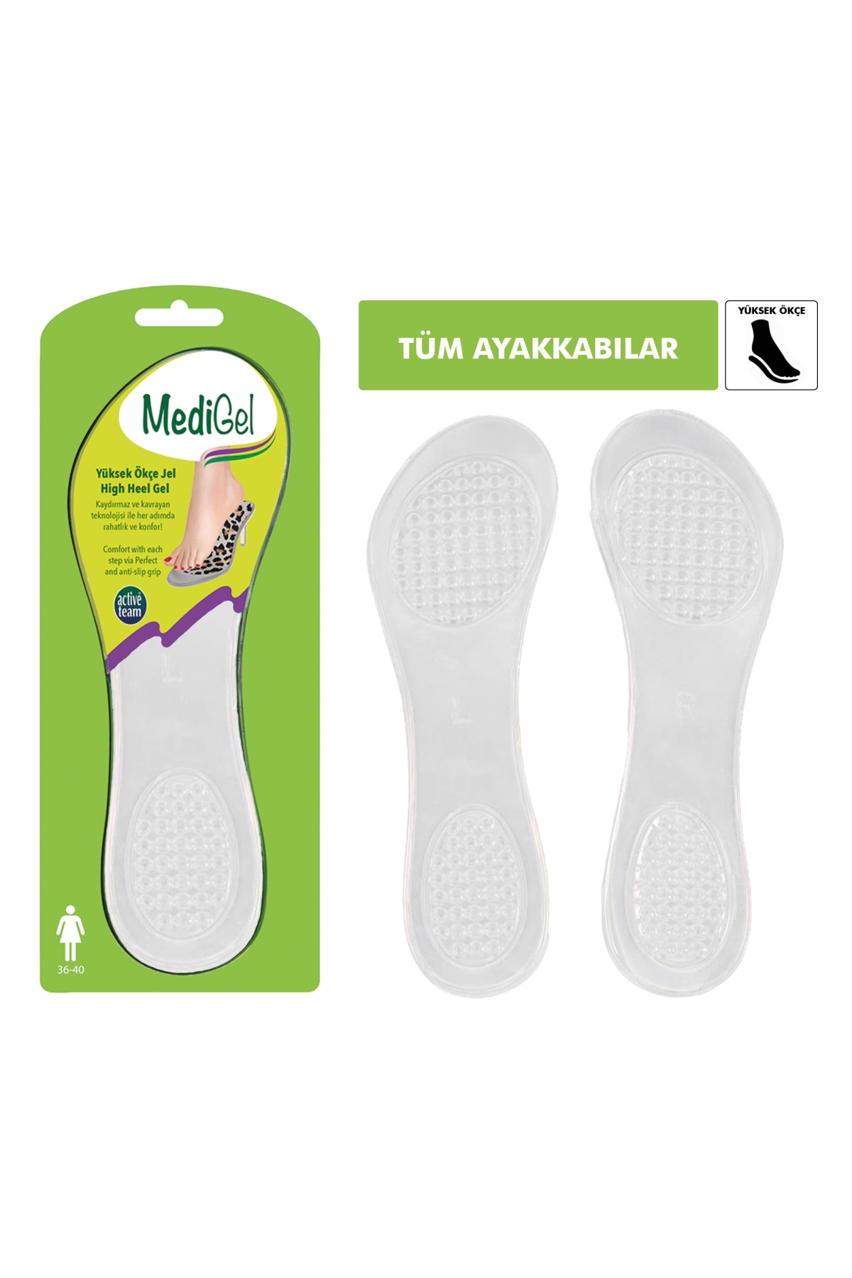 MG12 - Topuklu Ayakkabı Ve Babet Yapışkanlı Jel Iç Tabanlık | Yumuşak ...