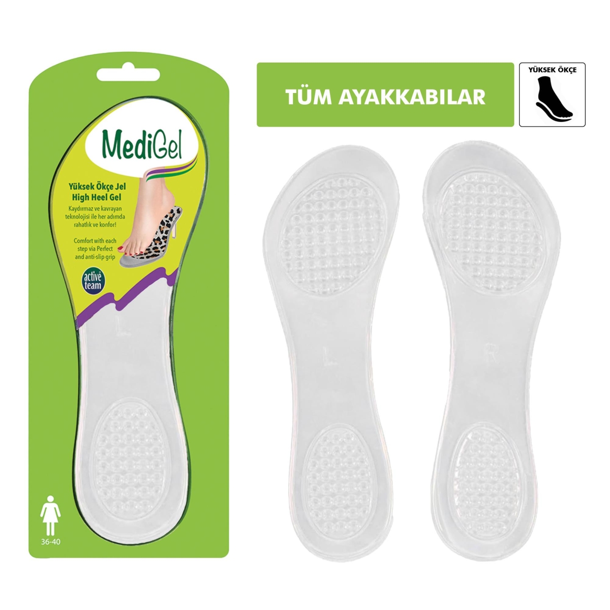 MG12 - Topuklu Ayakkabı Ve Babet Yapışkanlı Jel Iç Tabanlık | Yumuşak ...
