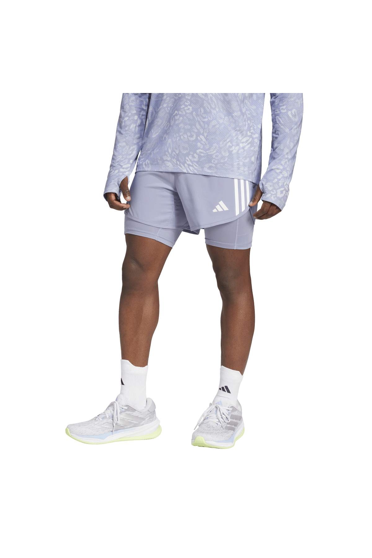 Own The Run 3 Stripes 2 In 1 Erkek Gri Şort Fiyatları | Flo