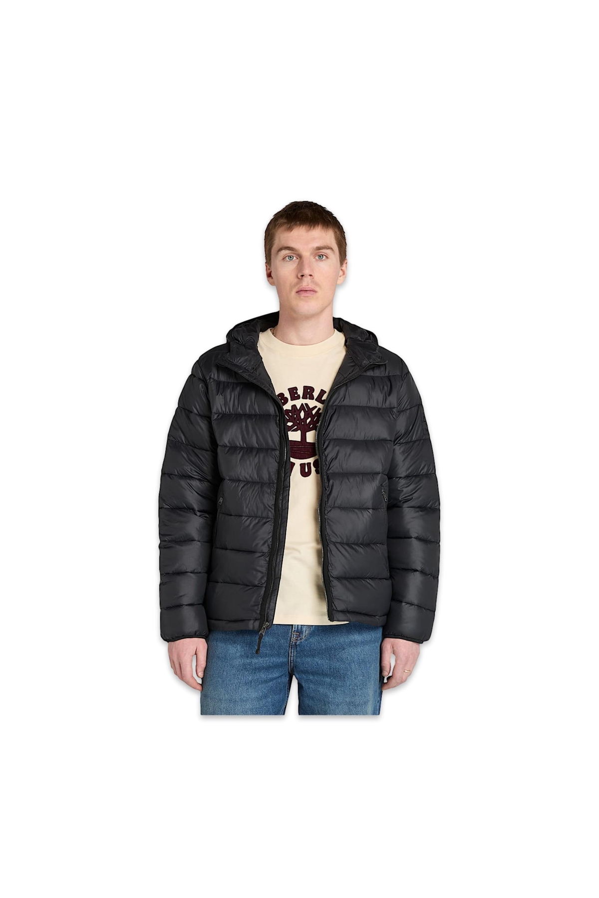 Tb0A44A1 Garfield Durable Water Repellent Puffer Siyah Erkek Mont ...