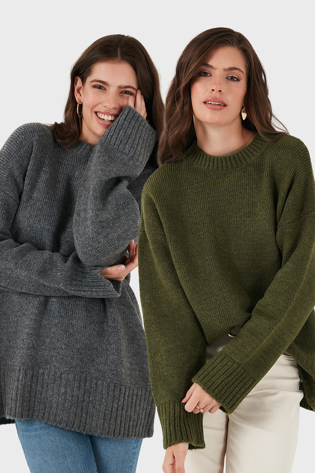 Bayan Kazak 4616213S2 ANTRASİT-HAKİ Fiyatları | Flo